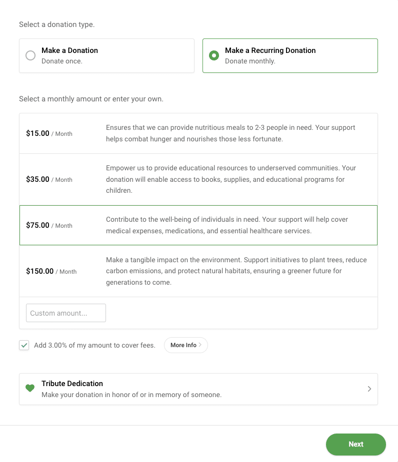 Use Case: Recurring Donations | CauseVox